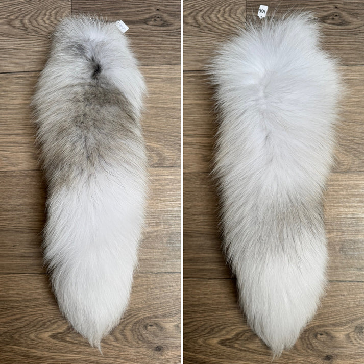 Arctic Golden Island fox tail keychain (106) – Orange Lion Creations