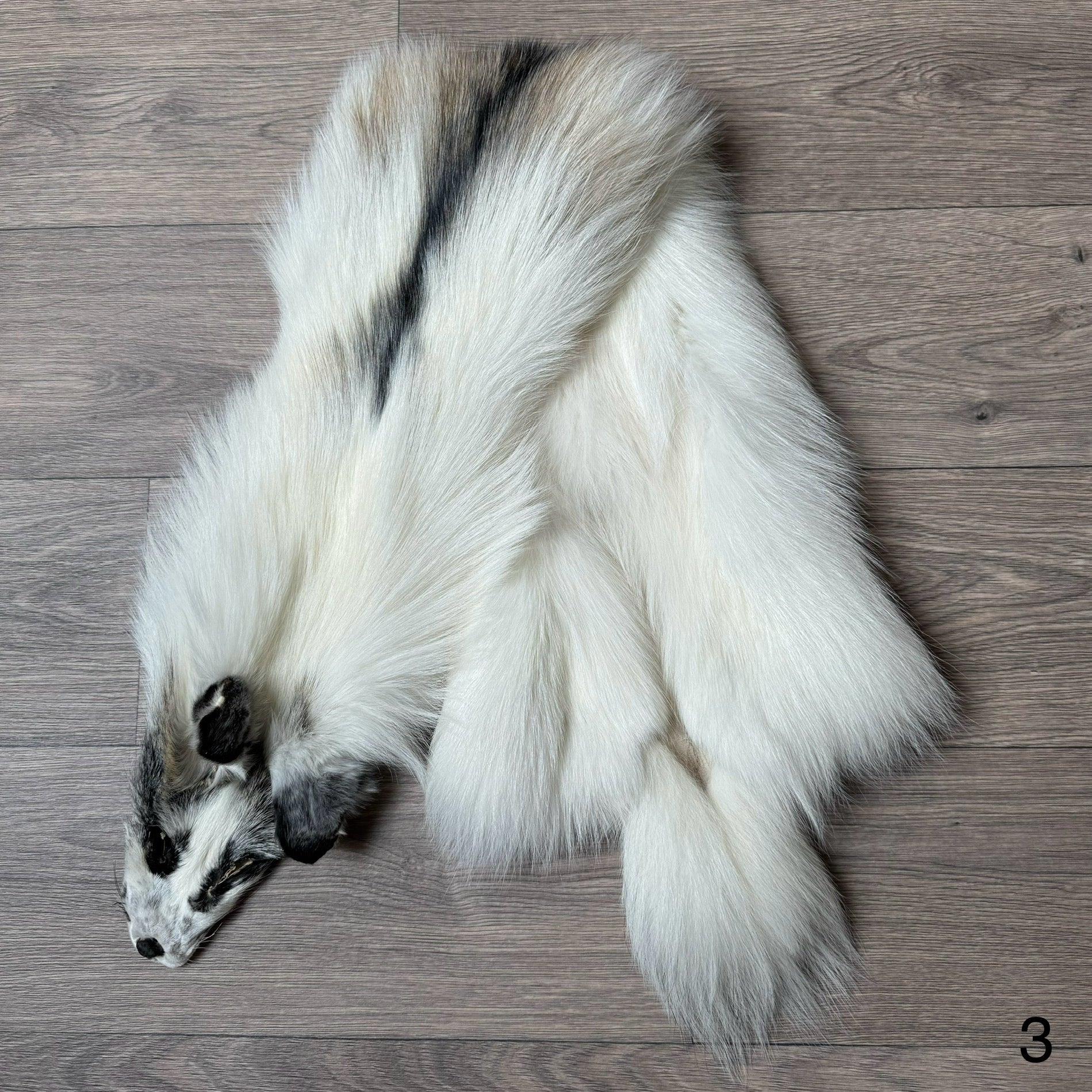 Cross Marble fox pelt (3) – Orange Lion Creations