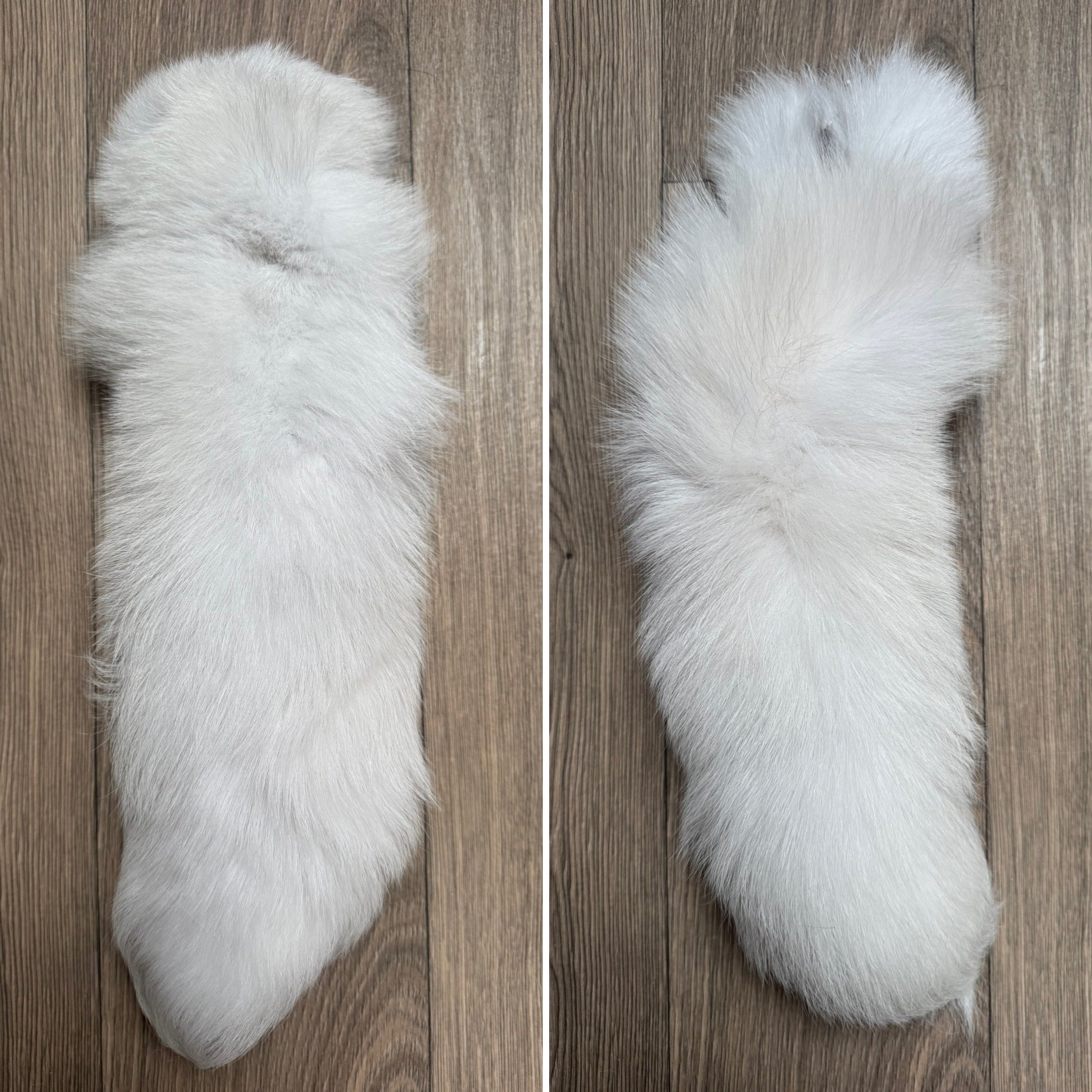 Shadow Blue arctic fox tail keychain (96) – Orange Lion Creations